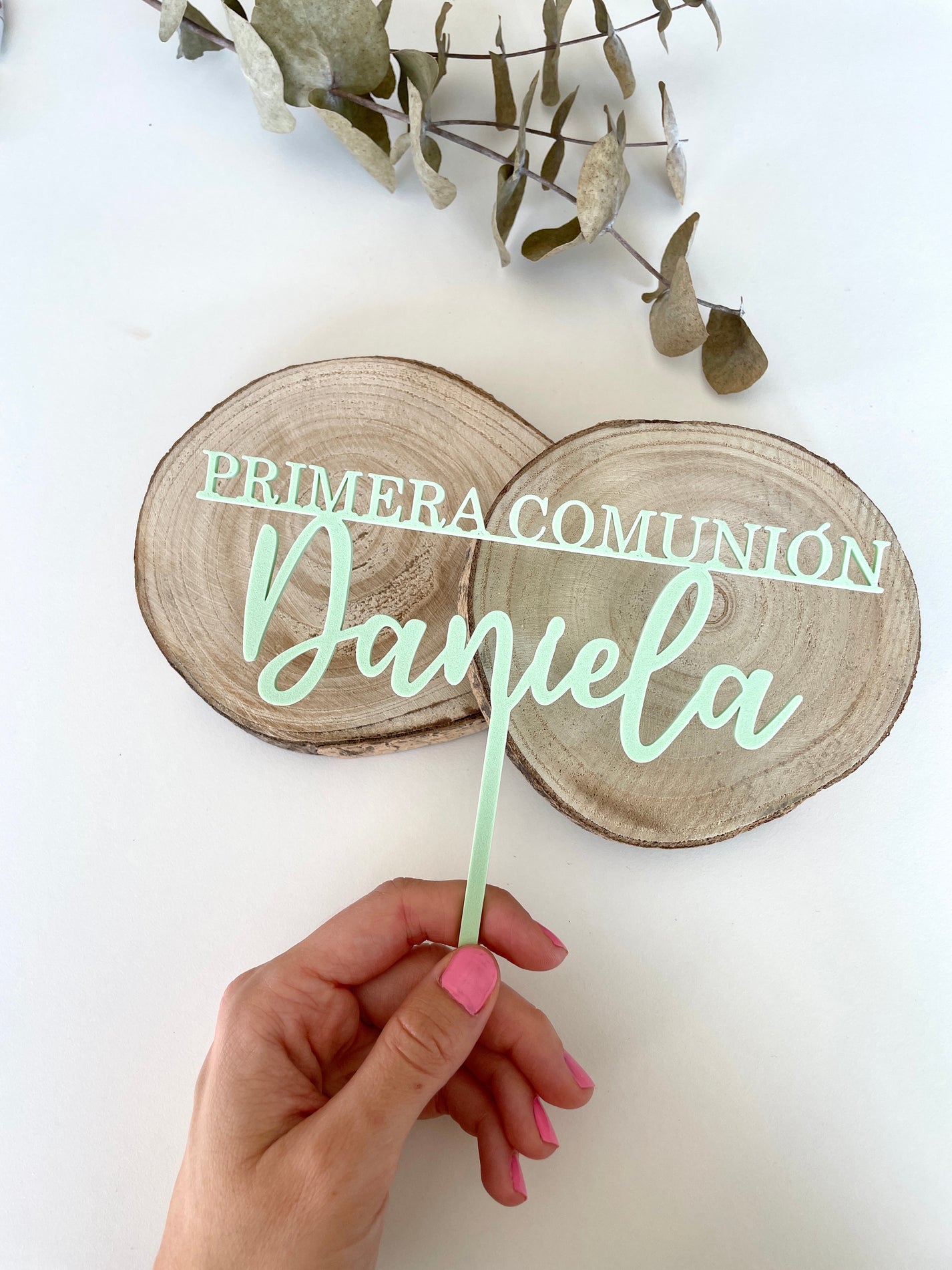 Topper para tarta Comunión personalizado – Meiki.es